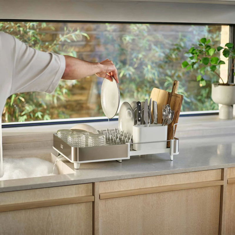 JOSEPH JOSEPH Extend Expandable Stone Dish Drainer Steel - Erresse Shop